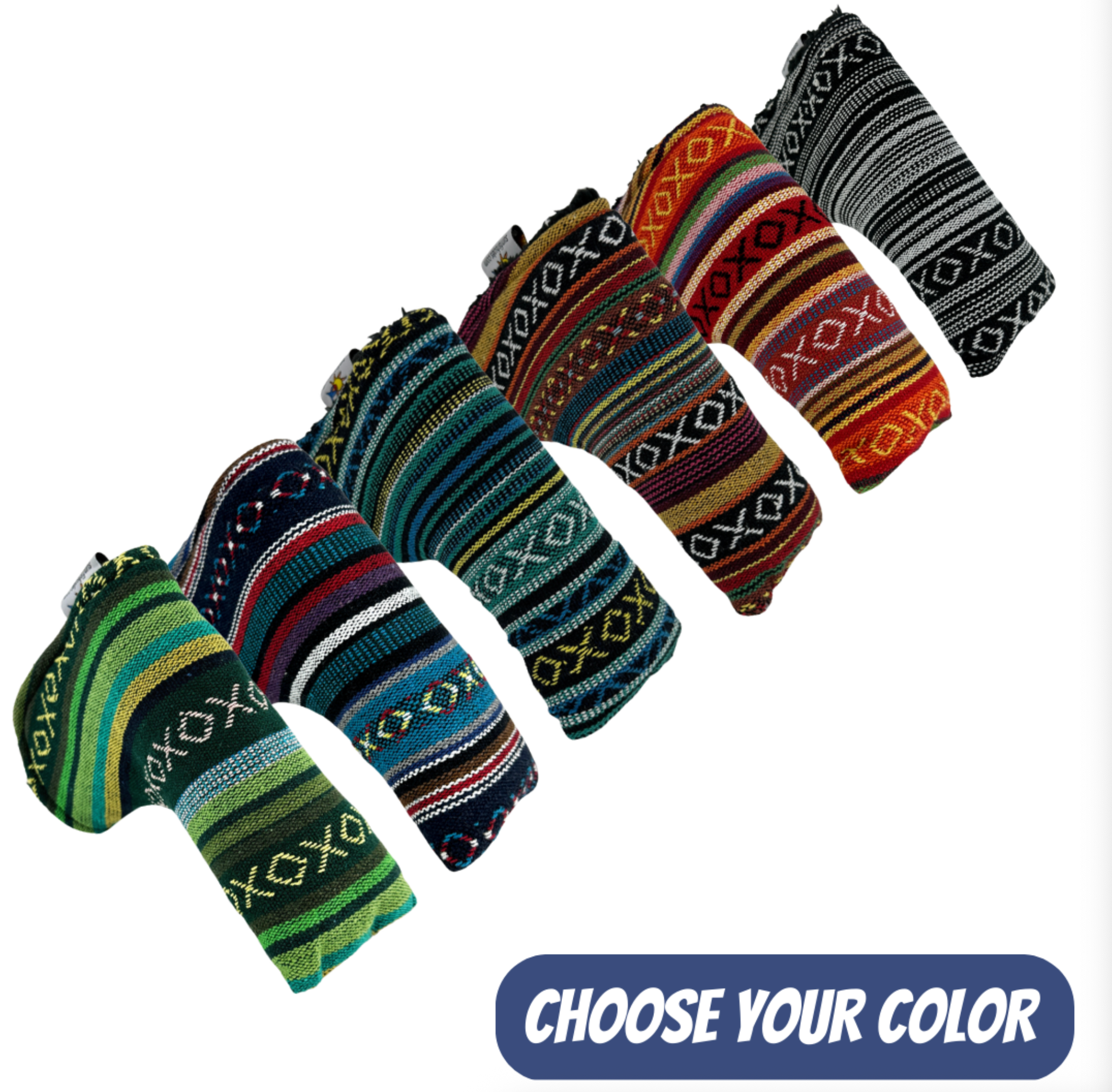 Hand Woven Blade Putter Cover With Magnetic Closure by Sunfish