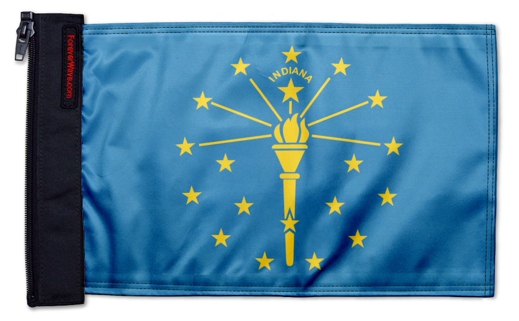 State Flag Indiana 12"x18" Forever Wave Flag