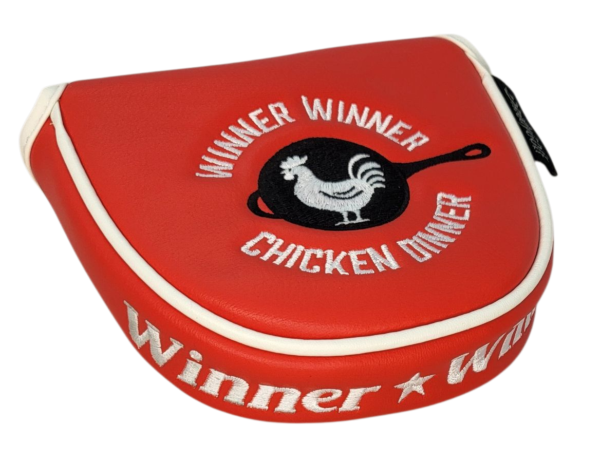Winner Winner Chicken Dinner Mallet Putter Cover | ReadyGOLF