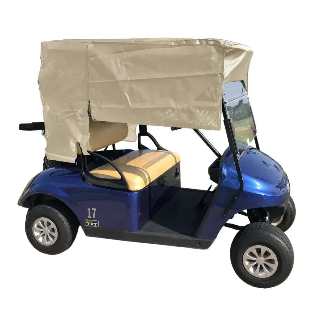 Golf Cart Sun Shade UV Mesh Top Cover For 58" Short Roof Beige
