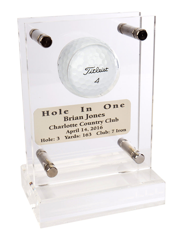 Acrylic Hole-In-One Golf Ball Display by Eureka Golf