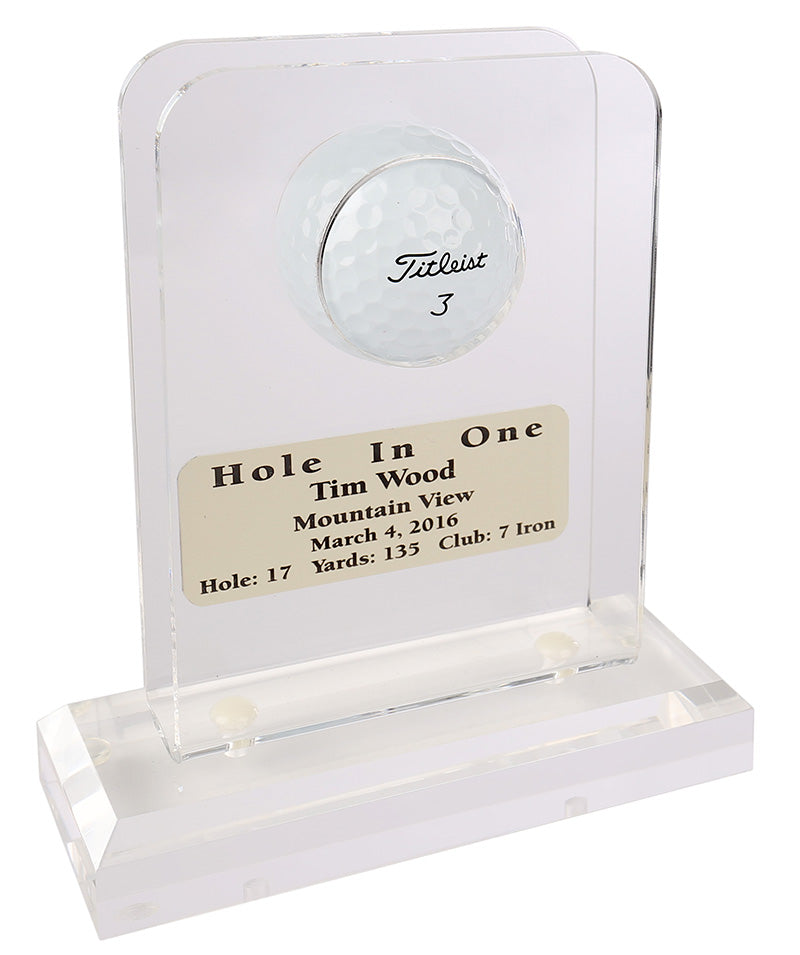 Acrylic Hole-In-One Golf Ball Display by Eureka Golf