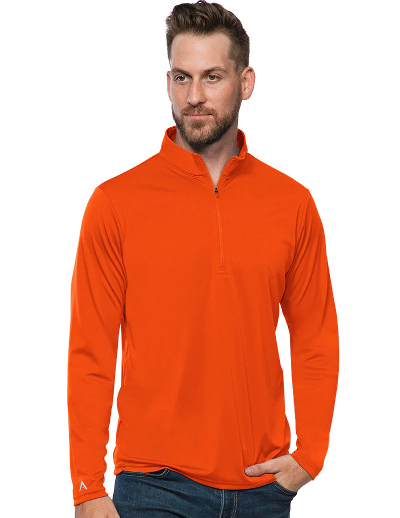 Men's Essentials Mango Tribute 104644 1/4 Zip Pullover by Antigua