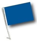 Blue Car Flag with Pole by SSP Flags