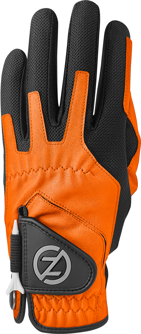 Men's Orange Performance Golf Glove by Zero Friction