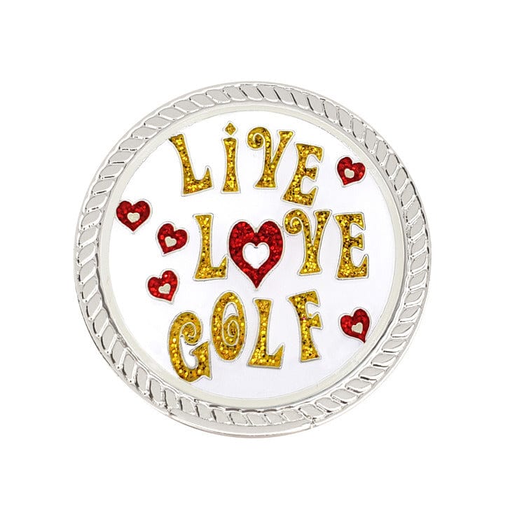 Navika Crystals Kicks Candy Shoe Ball Marker Live Love Golf
