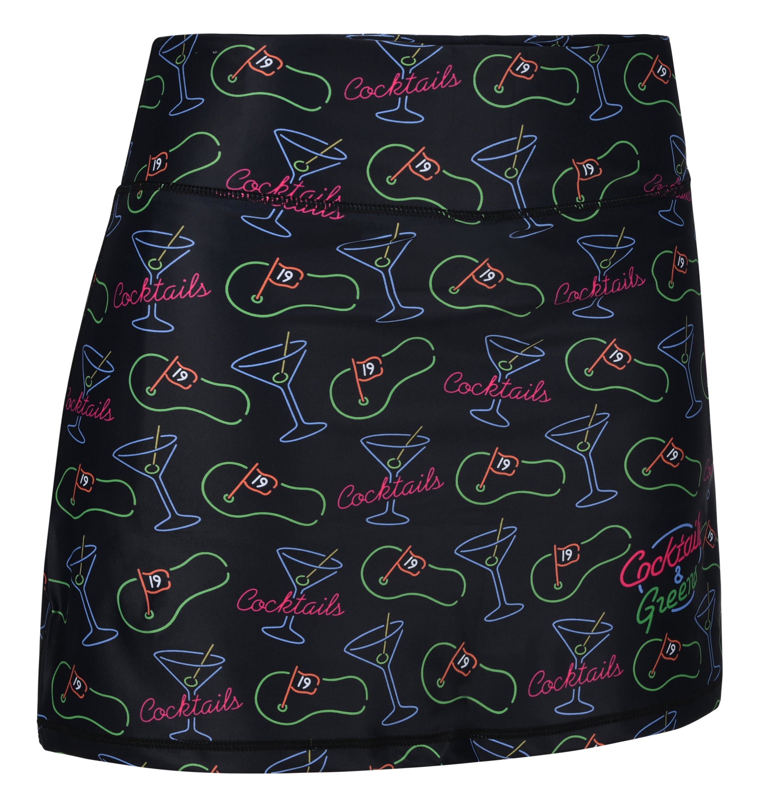 Cocktails & Greens Women's Golf Activewear Skort by ReadyGOLF