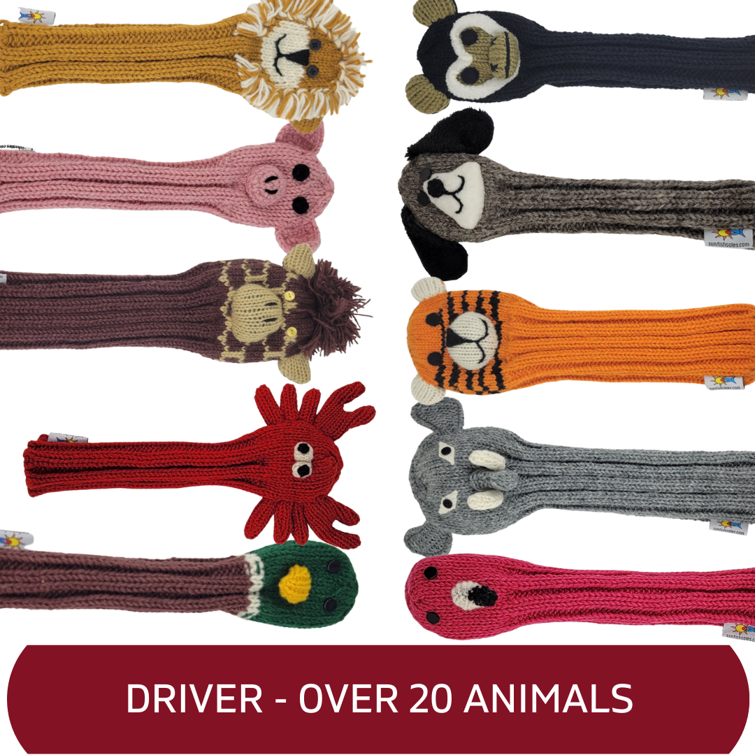 Hand-Knit Animal Driver Headcover by Sunfish