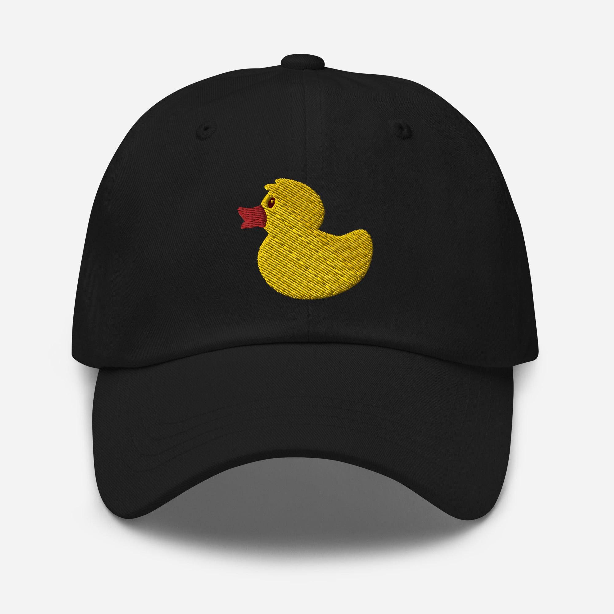 Duck Hook Embroidered Golf Hat with Adjustable Strap by ReadyGOLF (Bla