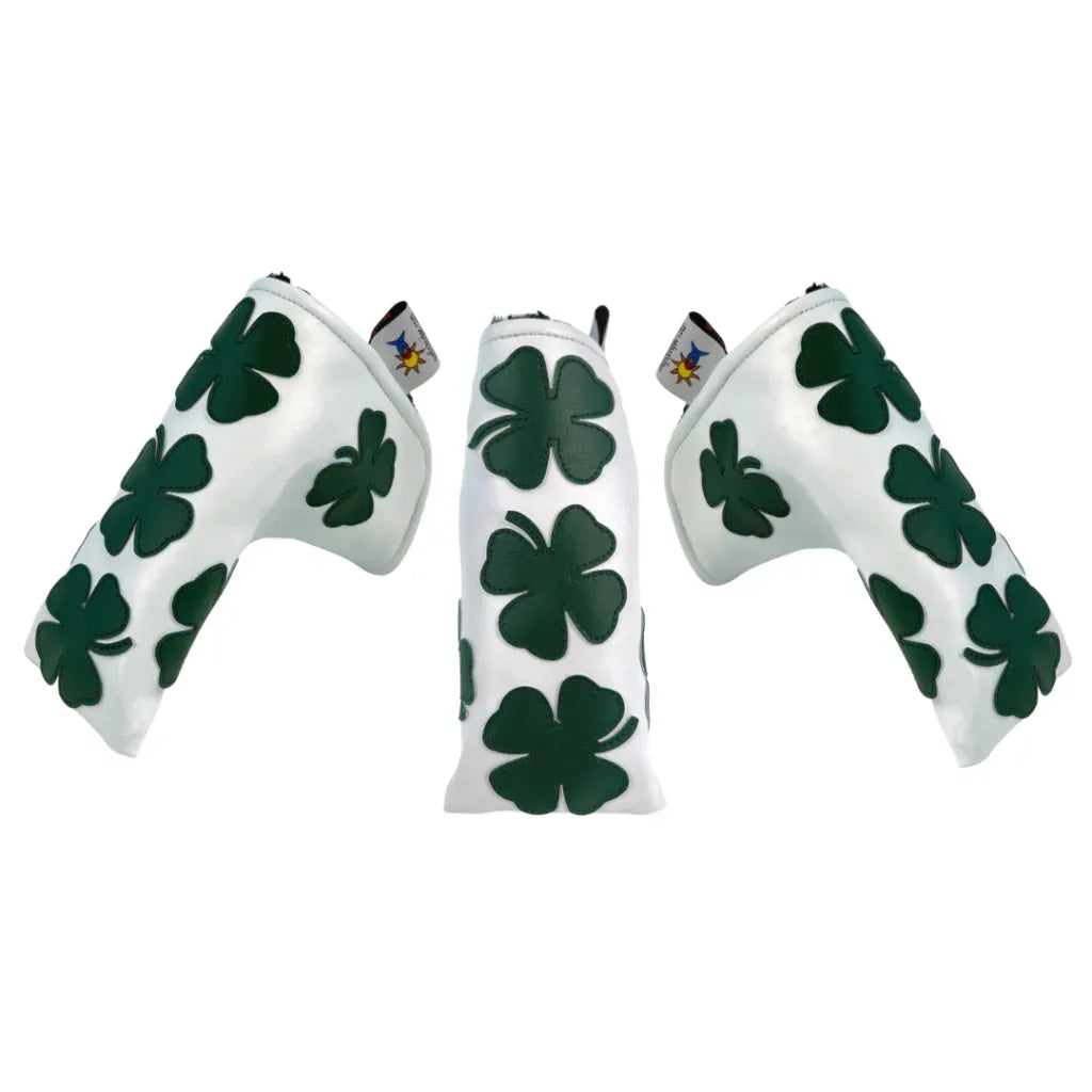 Dancing Shamrock Appliqué Blade Putter Headcovers by Sunfish